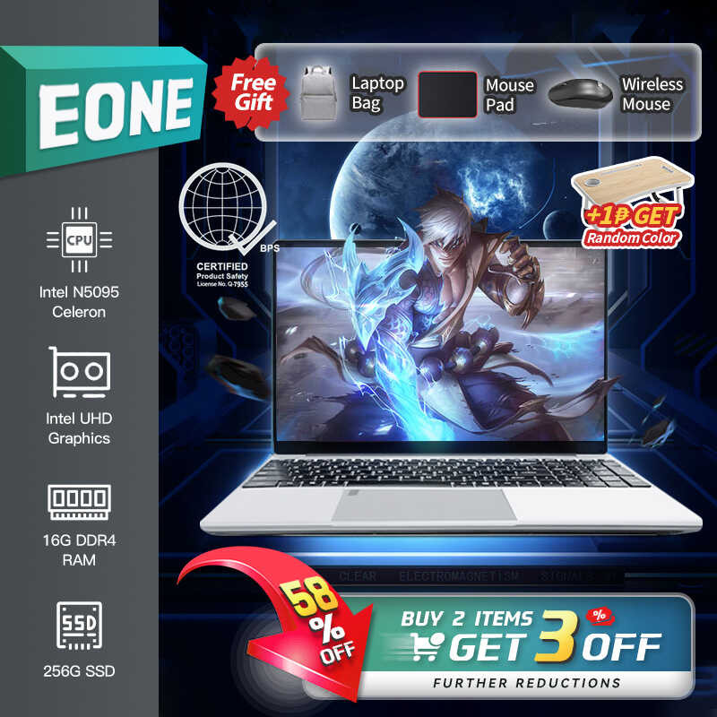 15.6" EONE Laptop Intel Celeron N5095 16Gb 512G Full HD IPS Office ...