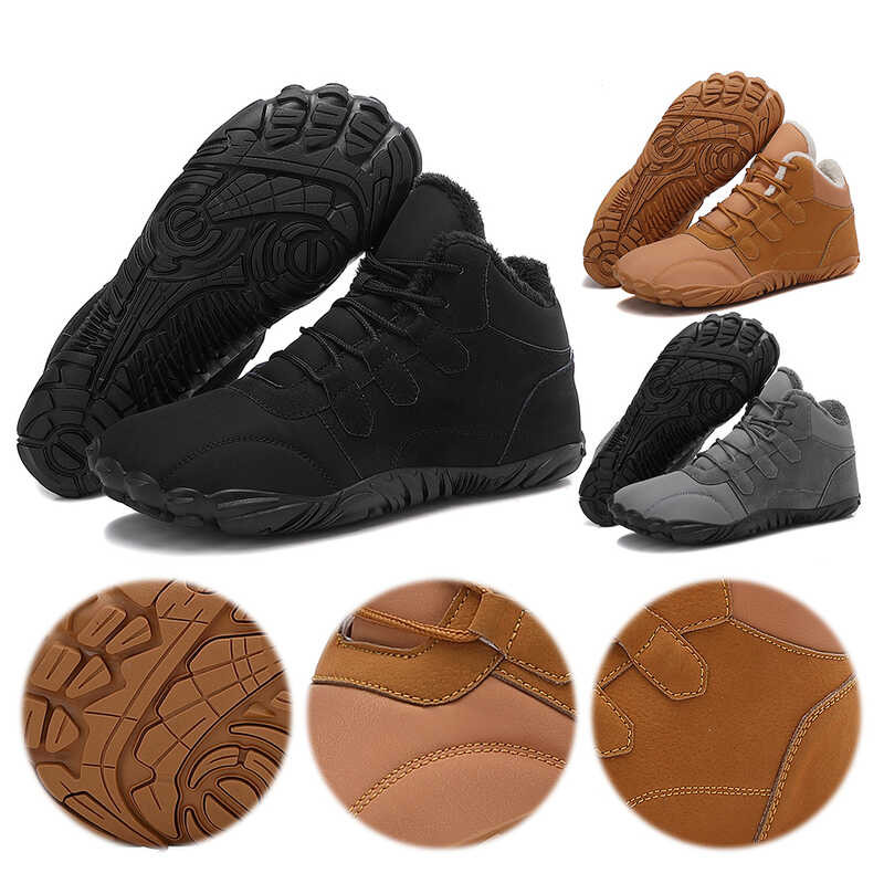Outdoor Snow Trek Thermal Minimalist Ankle Boots Comfortable Plush ...
