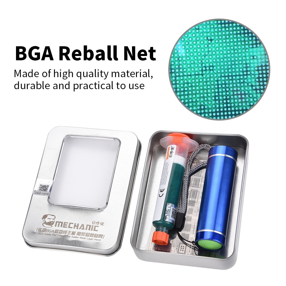 Solder Mask Net Reball Stencil CPU Repair BGA Chip Tool Kit | Shopee ...