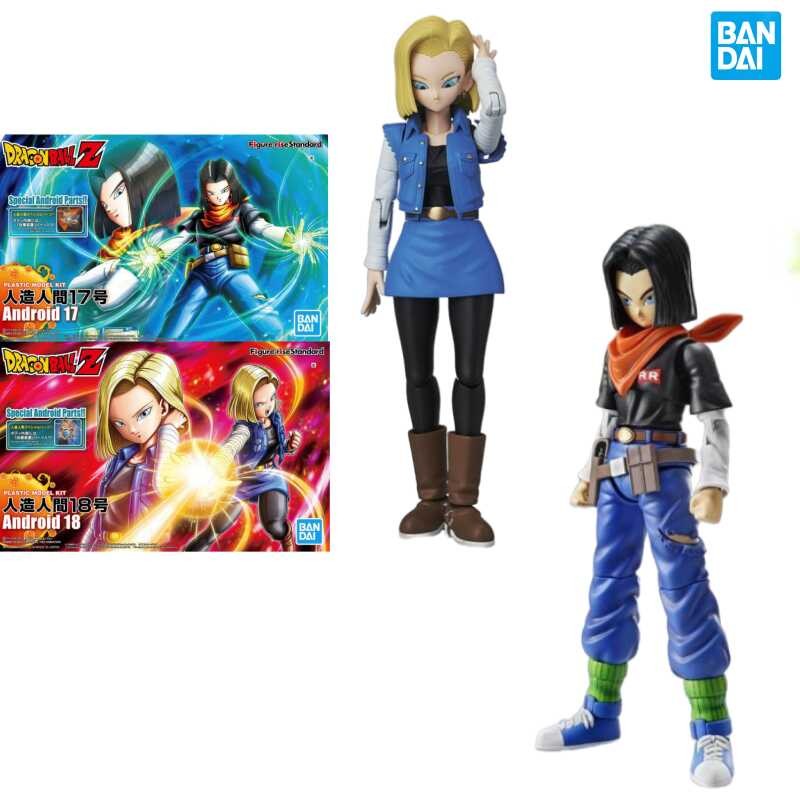 Bandai Andorid#17 Android#18 Dragon Ball Anime Action Figure Rise ...