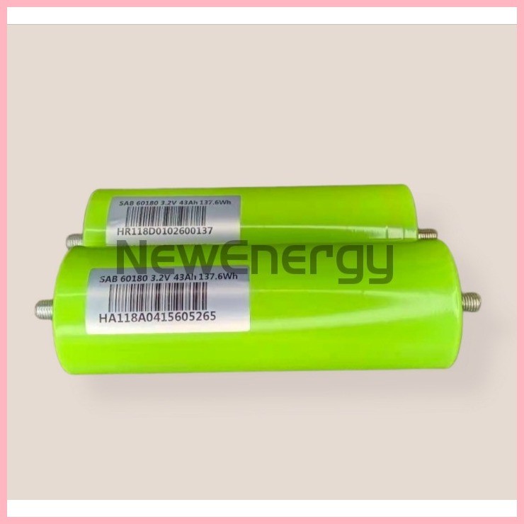 S168 43AH Lithium Ion Phosphate 3.2v Battery Cell Cylindrical LIFEPO4 ...