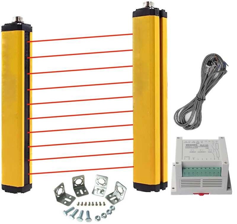 Grating, Curtain, Light Safety Sensor Device with Controller & Cable ...