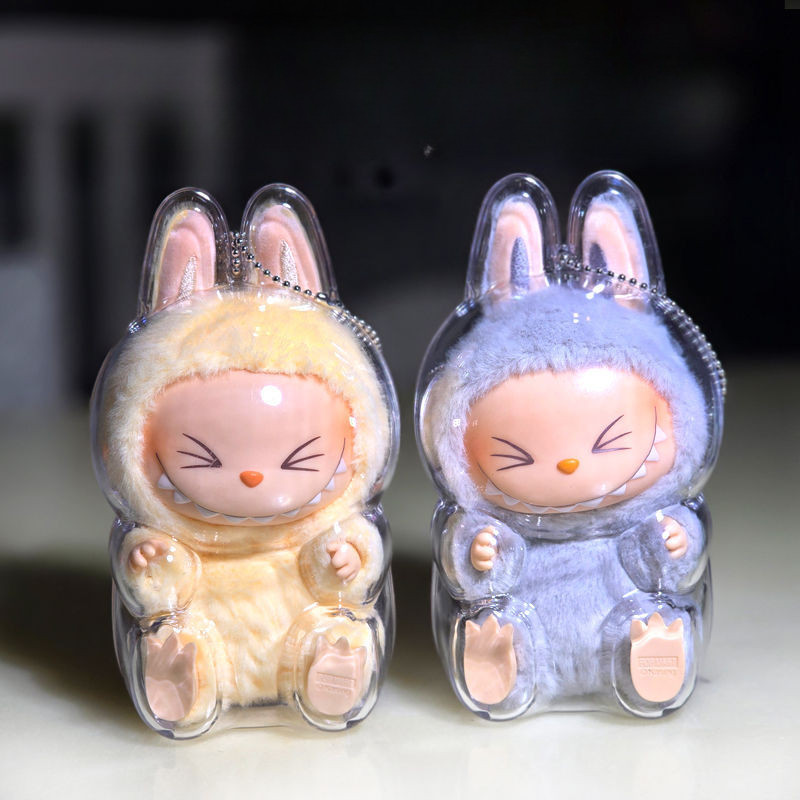 HW Labubu Doll Clear Acrylic Protective Case Transparent Bag for Labubu ...
