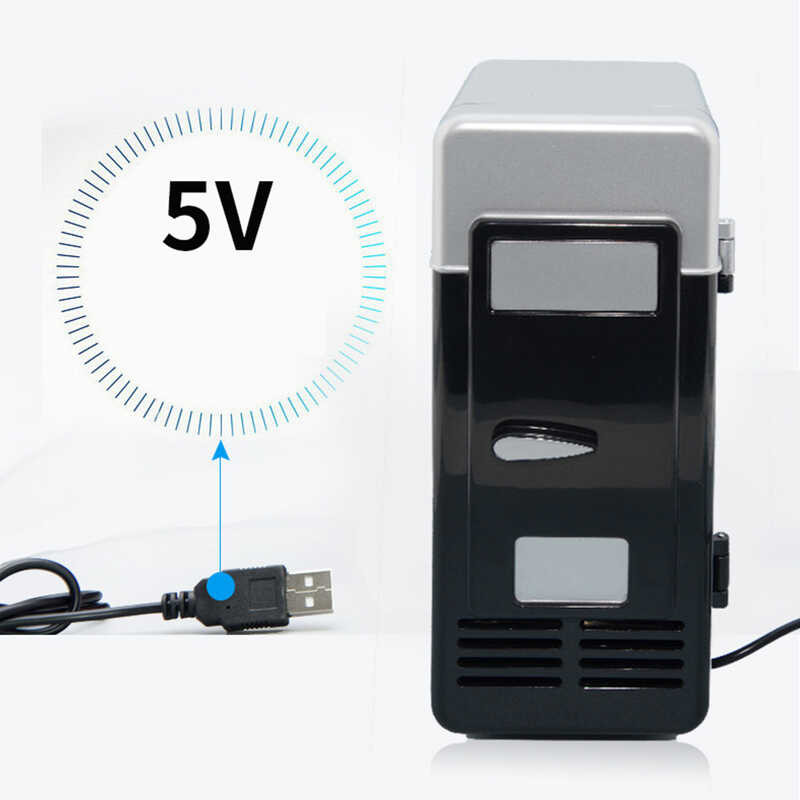 Portable Mini USB 5V Fridge Cooler Drink Cans Cooler/Warmer ...