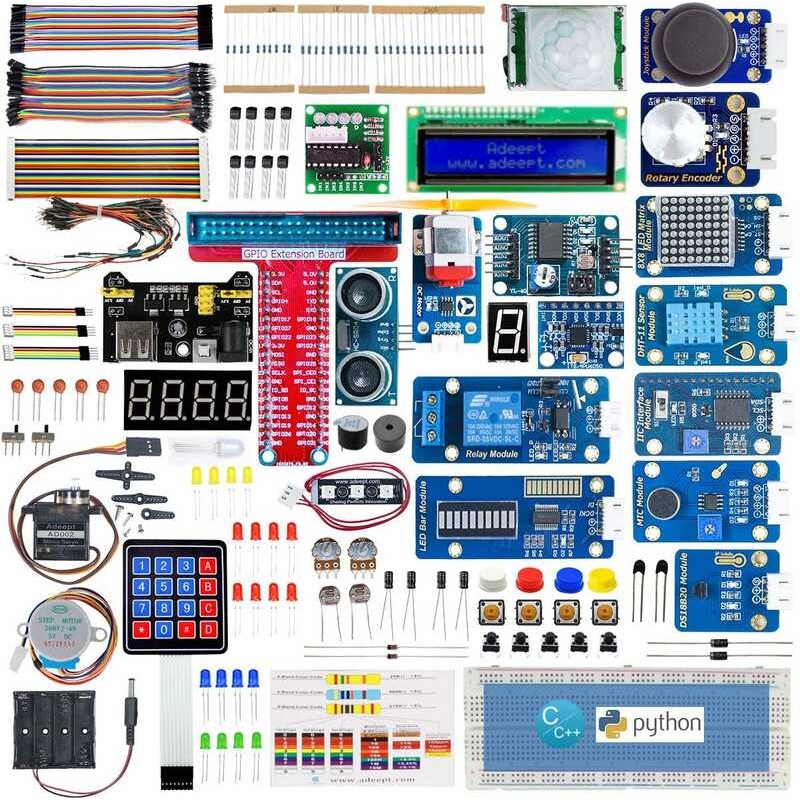 Complete Starter Gewbot for Raspberry Pi 4 B 3 B+ Python C Code,40 ...
