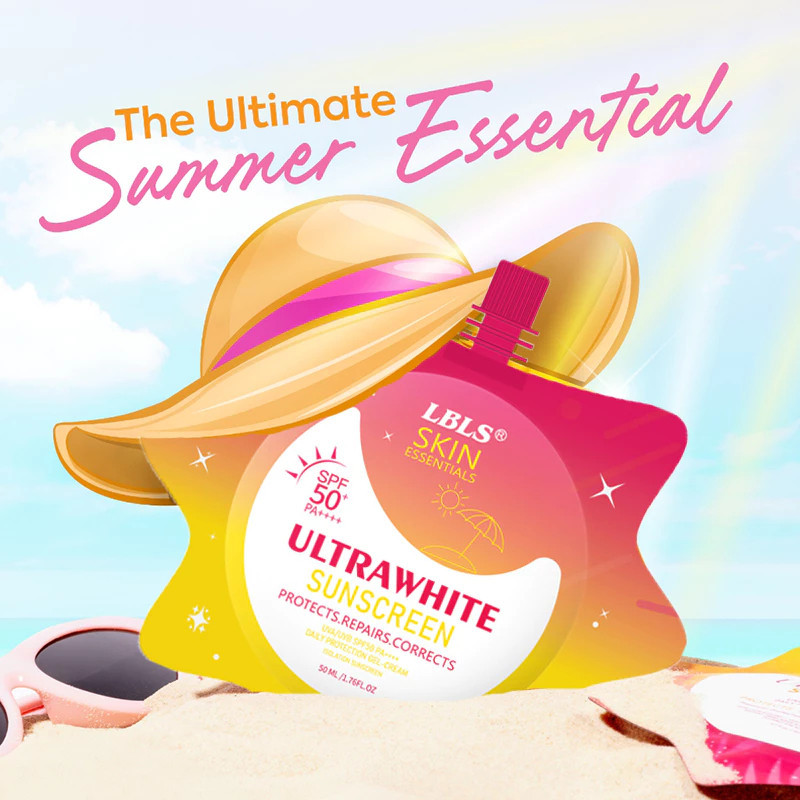 【B1 T1】LBLS Ultra White Fresh Sunscreen SPF50 Whiten Sunblock Face&Body ...