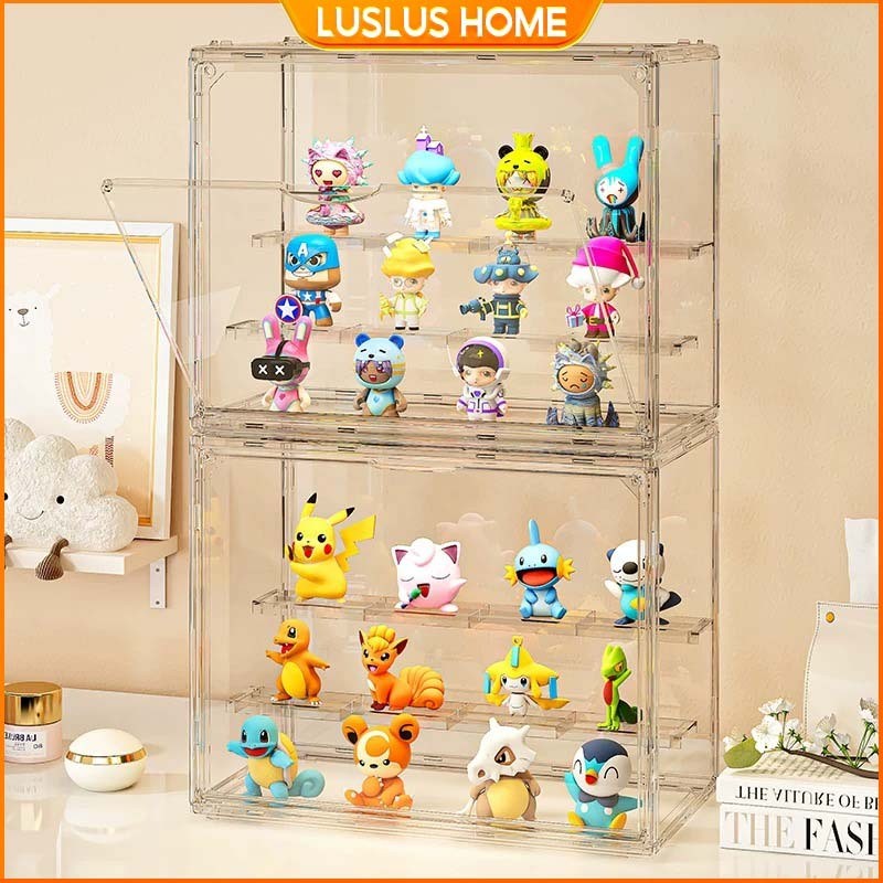 LUS Pop Mart Display Box Acrylic Doll Storage Blind Box Organizer ...