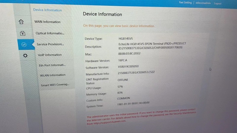 Brand New Gigabit HG8145V5 ONU EPON/GPON/XPON FTTH Modem Router with ...