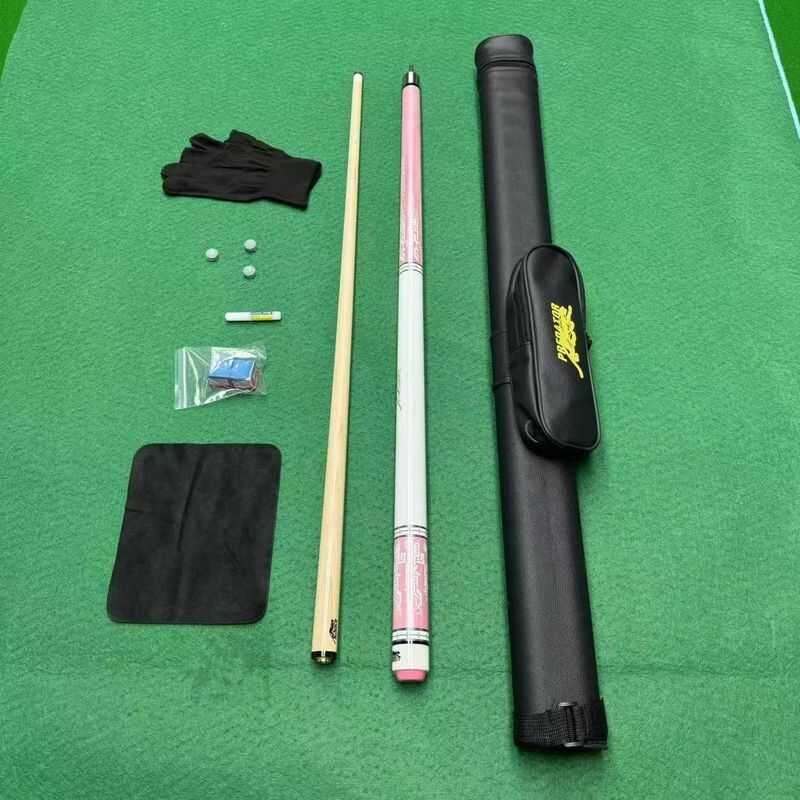 OFOPL Free Case Peach Pink Maple Billiard Cue Black Eight American ...