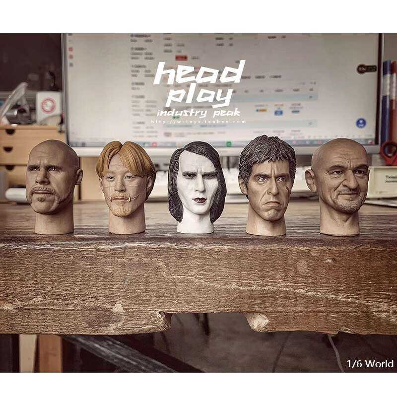 Headplay Official Loose Goods 3 Head Sculpture 1/6 1:6 Trendy Celebrity ...