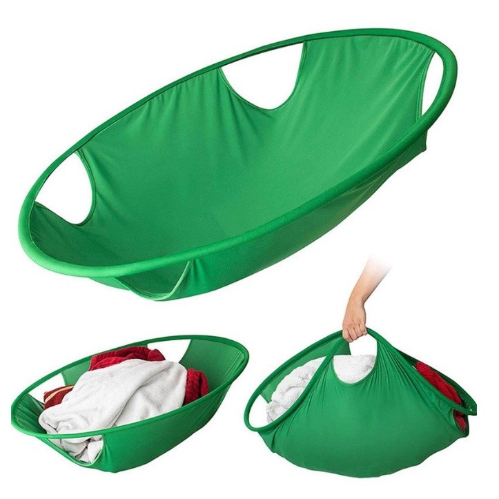 ♞Laundry Basket Portable Foldable Oval Turtle Laundry Storage Basket Large Capacity Clothes ...