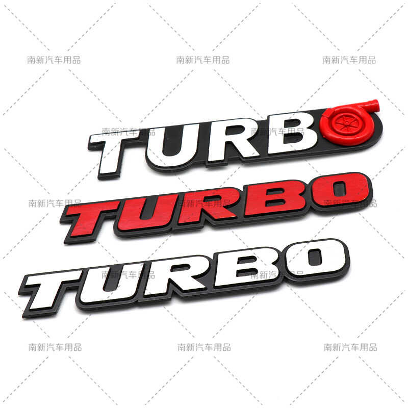 Personalized Ultra-Quality 3D Turbocharged Aluminum Alloy Car Sticker ...