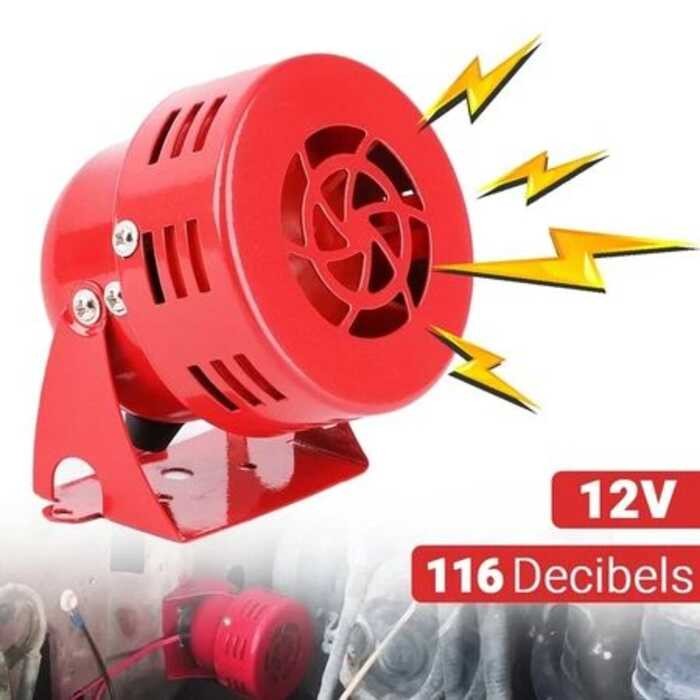 12V 110Db Air Raid Siren Horn - Electric Alarm For Vehicle, Factory ...
