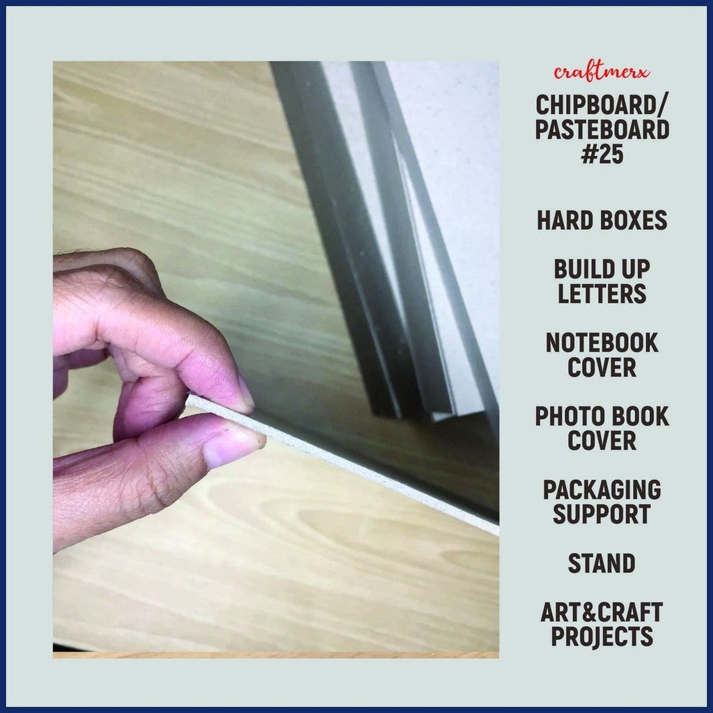 ∦ CHIPBOARD / PASTEBOARD CB#25 ,A4 size, 2.5mm, 25 pcs | Shopee Philippines