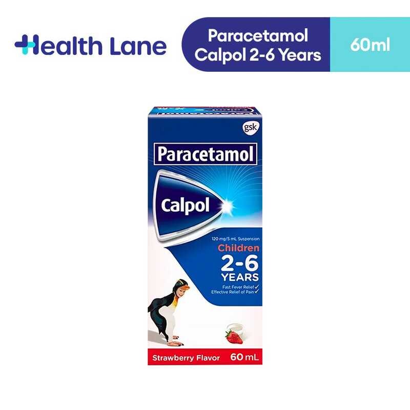 Calpol Paracetamol Strawberry Flavor 60Ml (2-6) Pack Of 2 Dgyr | Shopee ...