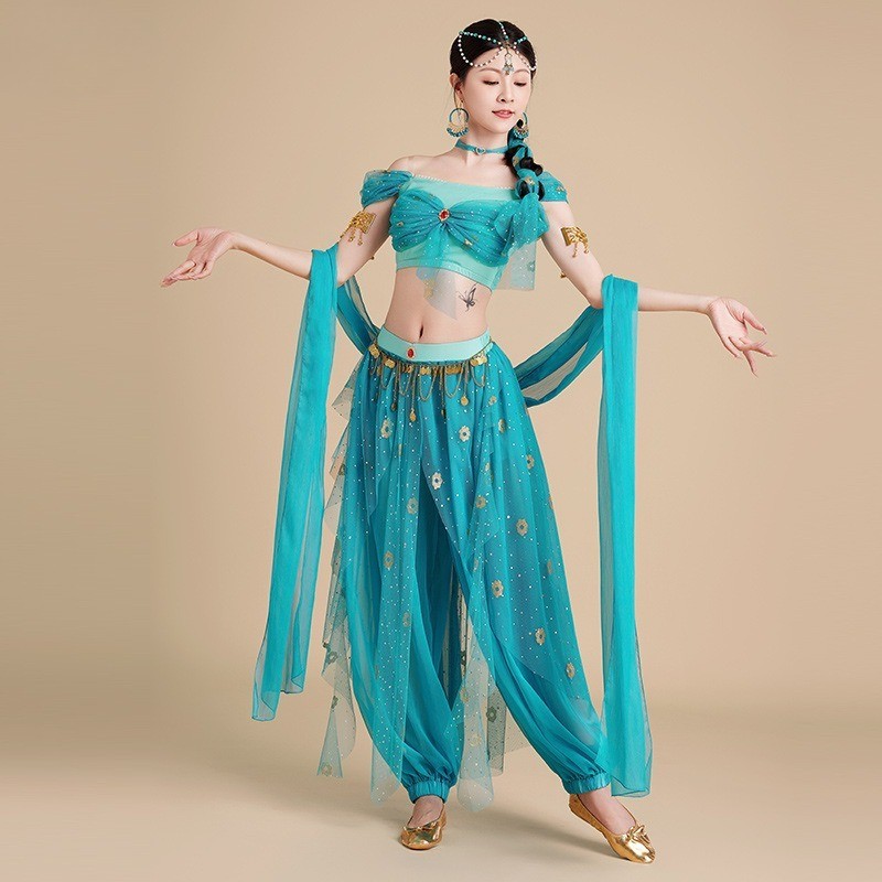 ZST Halloween Costume Aladdin Princess Jasmine Adult cosplay Costume ...