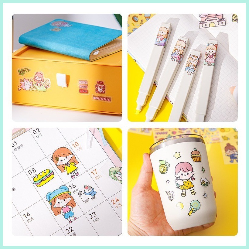 1000 Patterns For Girls High Appearance Level Hand Ledger Stickers For ...