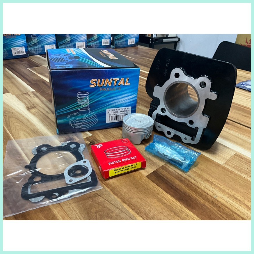 SUNTAL CYLINDER BLOCK W/PISTON KIT CT150 BOXER 150 | Shopee Philippines