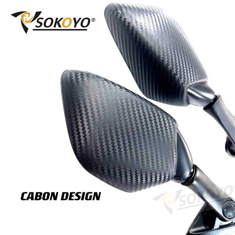 COD PAIR Carbon Short Stem Front Side Mirror Para Sa Honda Rusi, ADV ...
