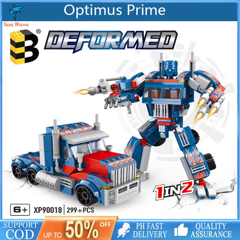 Building Blocks Deformation Robot Mech Car Model Transformers Optimus ...