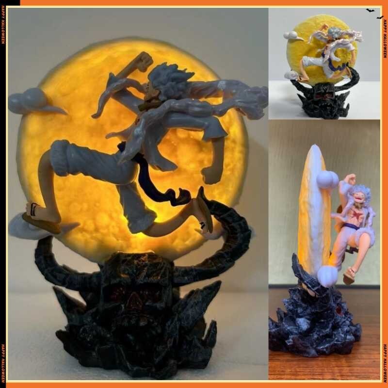 Piece 14Cm One Monkey D.Luffy Anime Moon With Led Nika Luffy Gear 5 ...