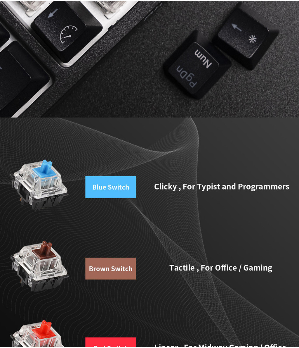 Royal Kludge RK92 Wireless Bluetooth 92 Key Three Mode Hotswap RGB ...