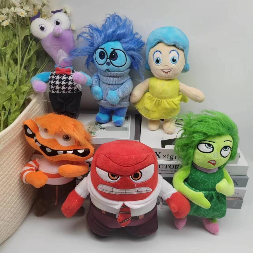 Inside Out 2 Plush Toy Doll Anger Fear Disgust Joy Sadness Anxiety ...
