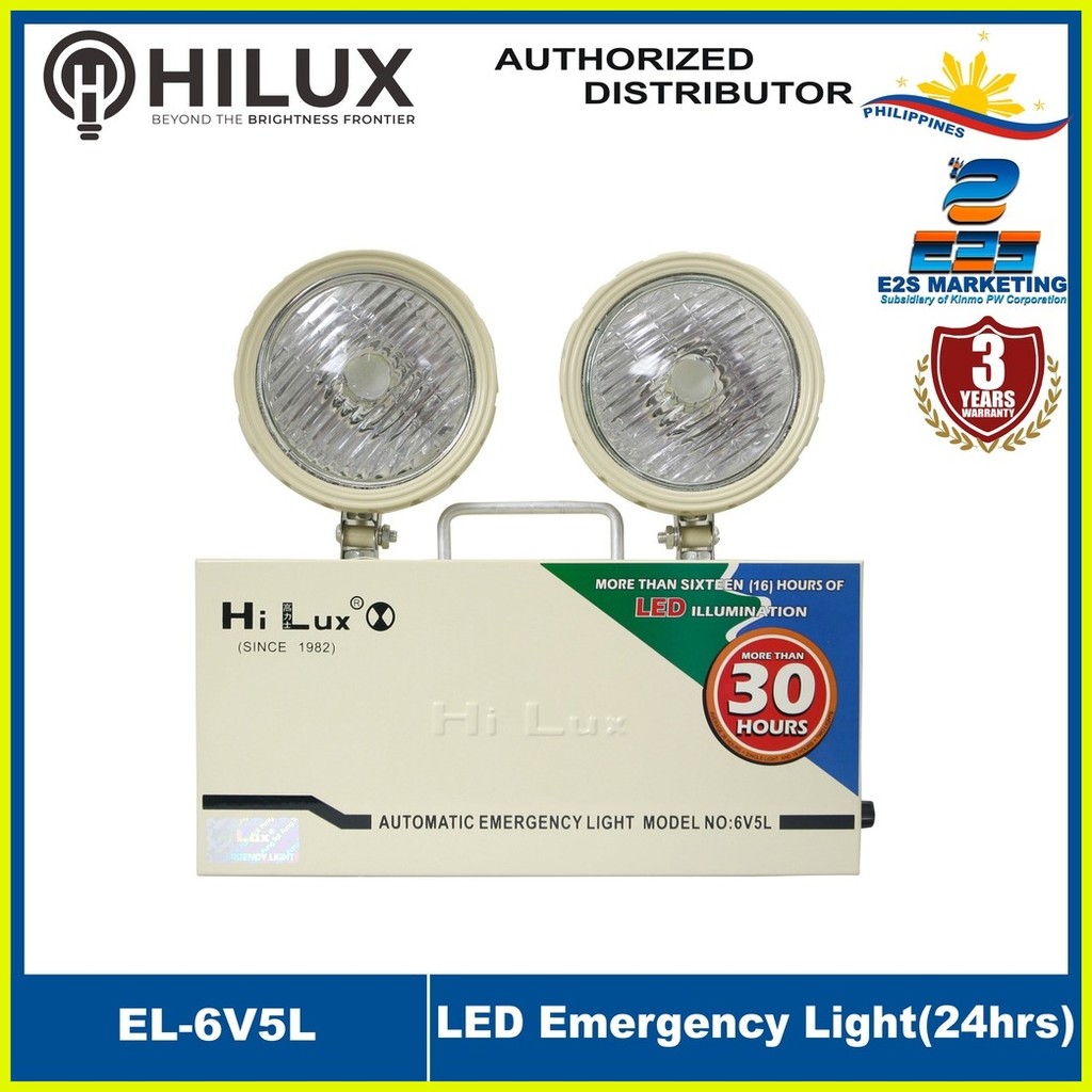 HiLux LED Emergency Light 1Watt 6V 4.5Ah with 1-2 Lite Switch (30 Hours ...