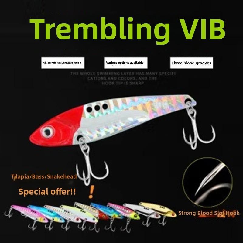Long Ya Vib Road Asian Bait Metal VIB Blood Tank Hook Long Throw Sea ...