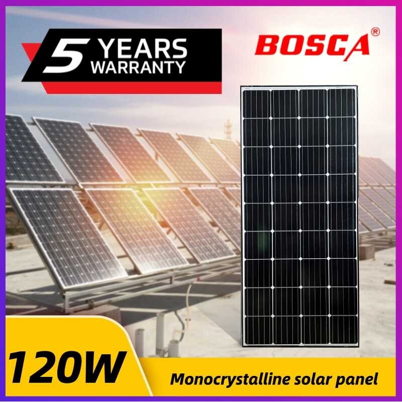 5 BOSCA Year Warranty 120W Mono 120 Watt 12 Volt Pv Module Solar Cell ...
