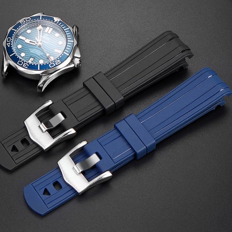 20mm 22mm Watch Strap For Omega Seamaster 300 20Mm 22Mm Curved End ...