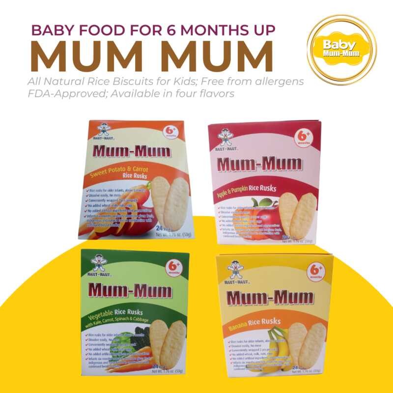 Mum-Mum - All Natural Rice Biscuits For Kids | Shopee Philippines