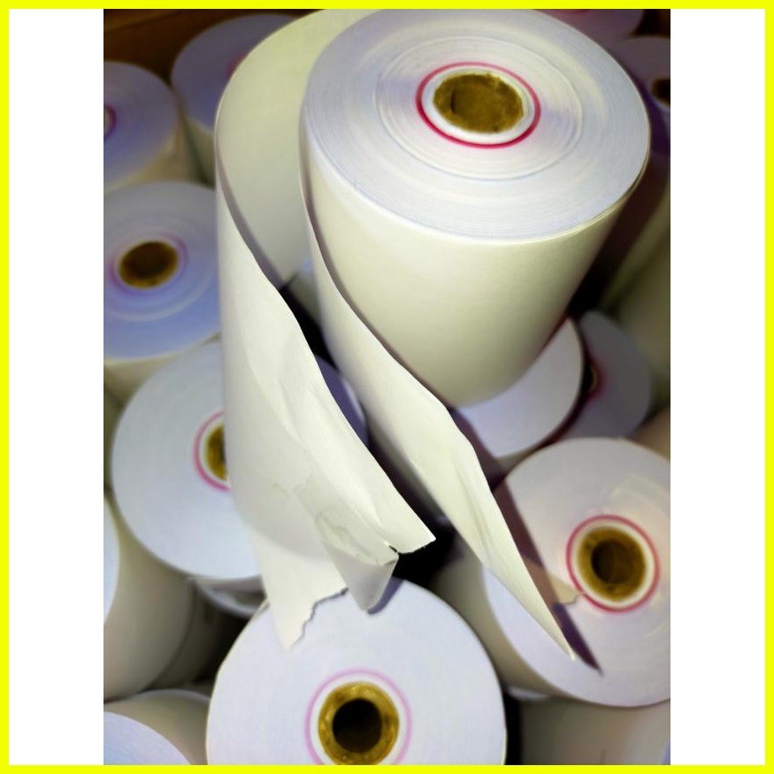 ⚽ 2 PLY Carbonless POS Journal Tape / Cash Register Tape 76mm x 70mm (1 ...