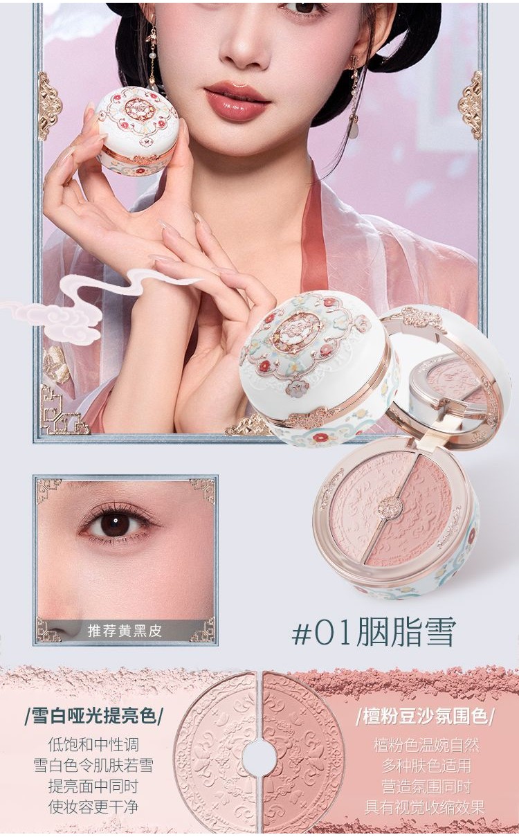 Flower Knows Butterfly Cloud Shoulder Series Two-Tone Blush New Matte ...