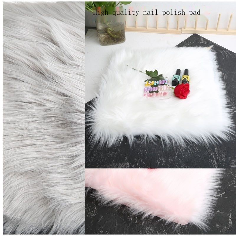 Ins Influencer Photo Props Posing Tools Manicure Furry Mat Plush Live ...