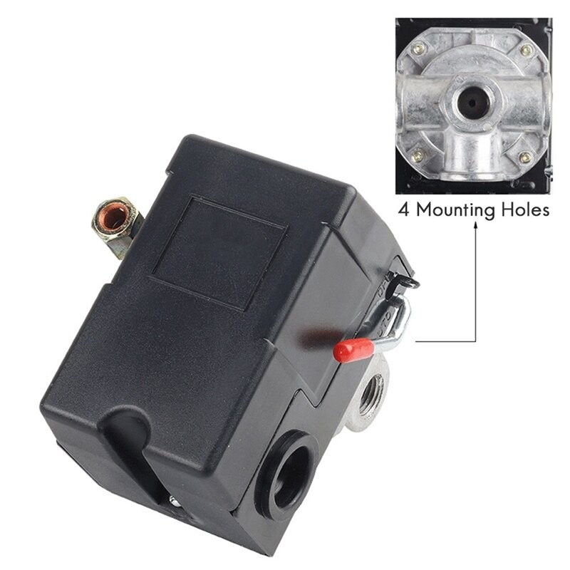 Air Compressor Switch Oil-Free Mute Air Compressor Switch 4 Port Safety ...