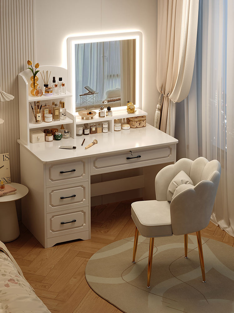 Dressing Table Bedroom Simple Modern 2024 New Dressing Table Mirror ...