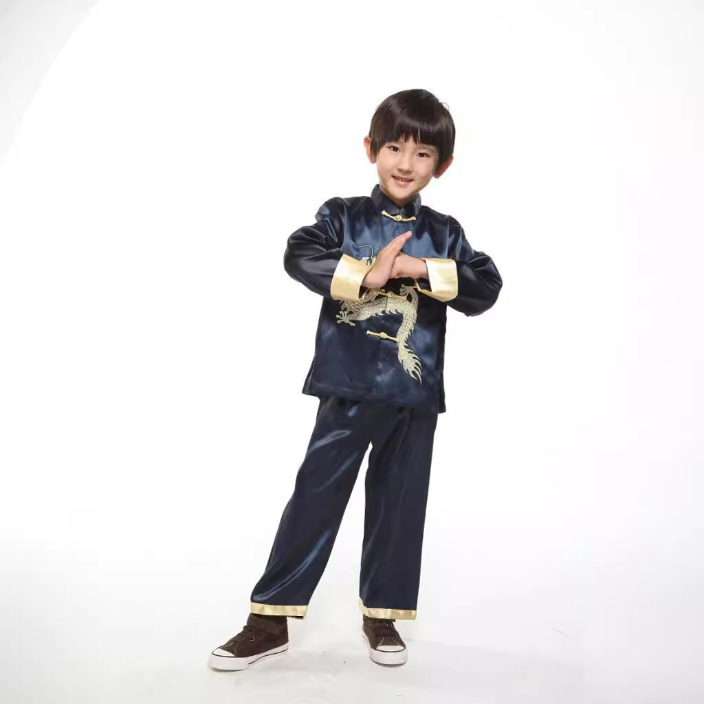 Chinese Costume for Kids Boy Performance Costume Outfit Children ...