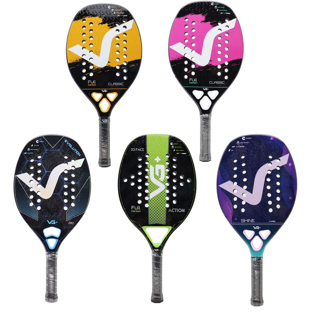 Pro Racket Beach Tennis Full, 12K, Kevlar Carbon, Shiny, Eva, Soft With ...
