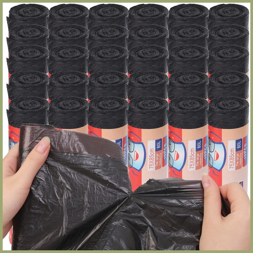 Portable Automatic Closure Disposable Drawstring Garbage Bag Thickened ...