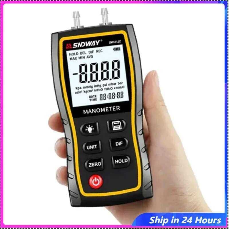 75 ZHOUCE 1 Sw-512 Digital Manometer Air Pressure Gauge Professional ...