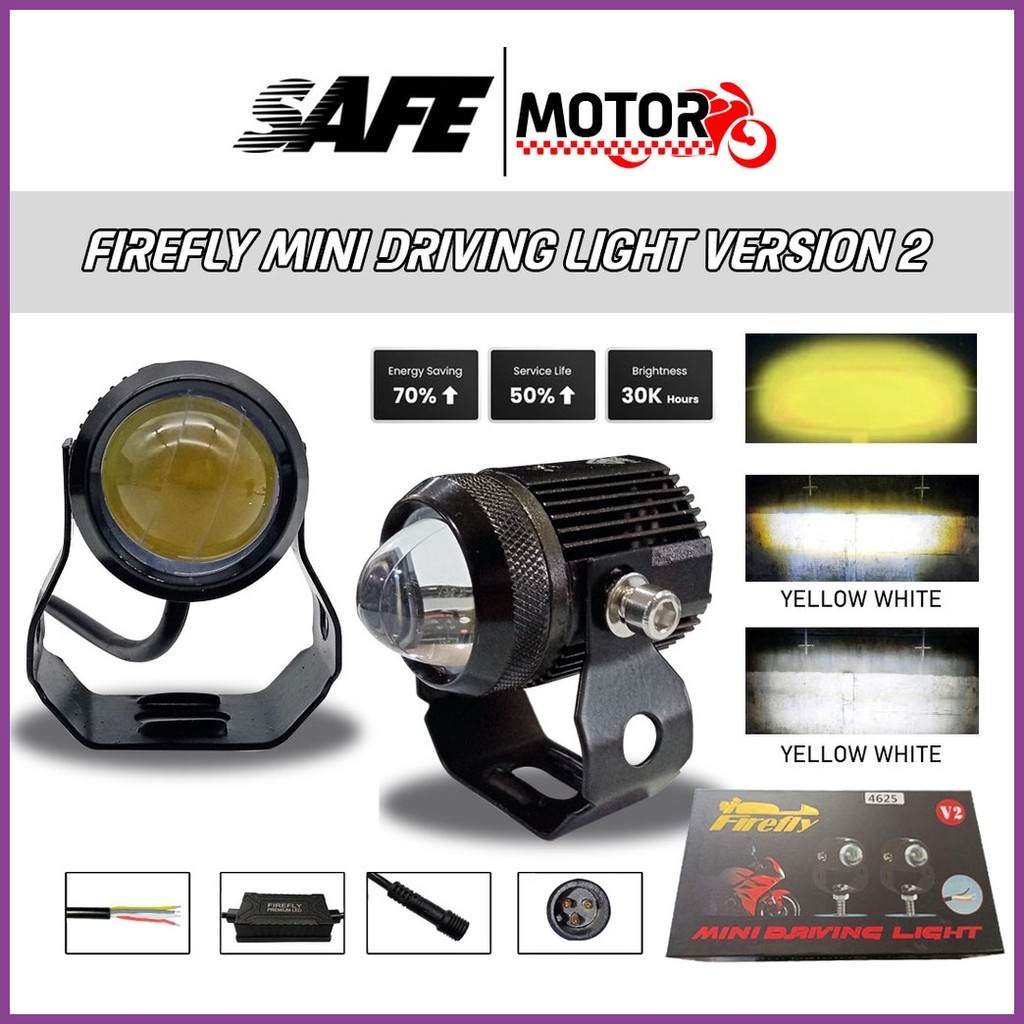 Firefly Mini Driving Light V2+ with Flashing Light 20W/ Bulb 3000LM ...