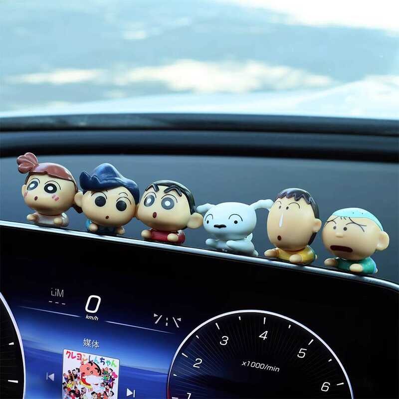 Crayon Shin-Chan Car Ornaments Papa Shin-Chan Cute Car Display Screen ...