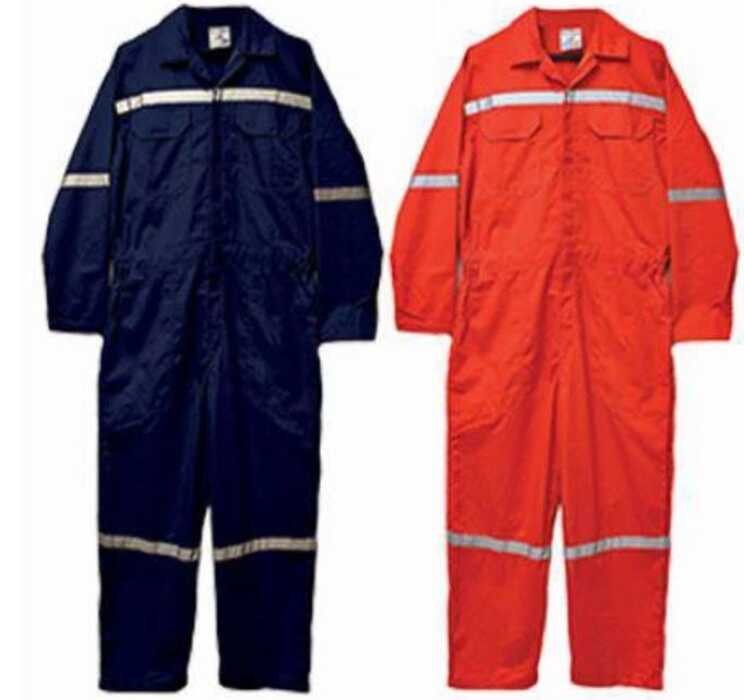 Coverall PPE Workmen Uniform With Reflector Seaman Jumpsuits ...