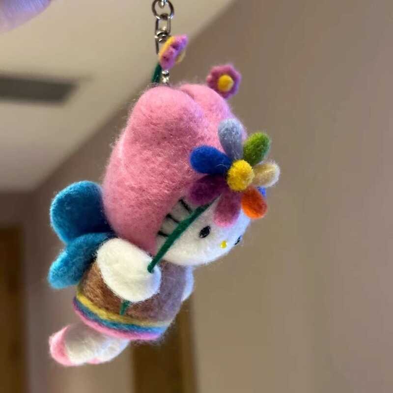 Punch Needle Hello Kitty Wool Felt DIY Craft Kit | Shopee Philippines