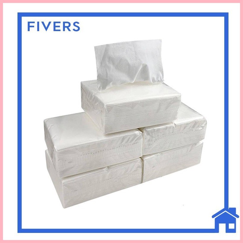 50 Packs 3-Ply Medium Facial Pocket Tissue / Pull Up Interfolded Tissue ...