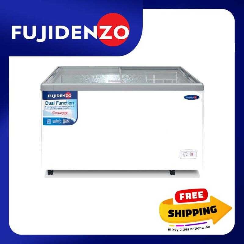 Fujidenzo 15 Cu. Ft. Sliding Glass Top Chest Freezer Fd-15Adf (White ...