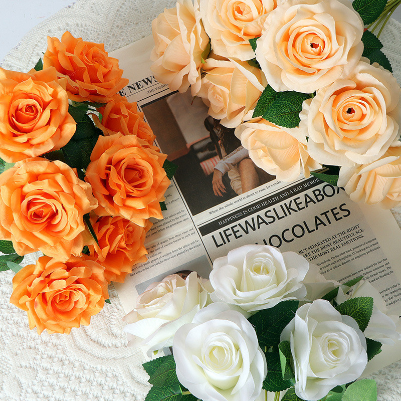 Artificial Flower Rose Flower Decoration Artificial Flower Background ...