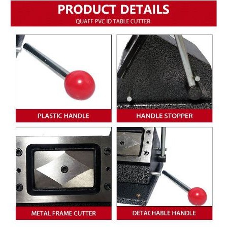 QUAFF PVC Card Die Cutter for ID Card Making (86mm x 54mm Cut Size ...