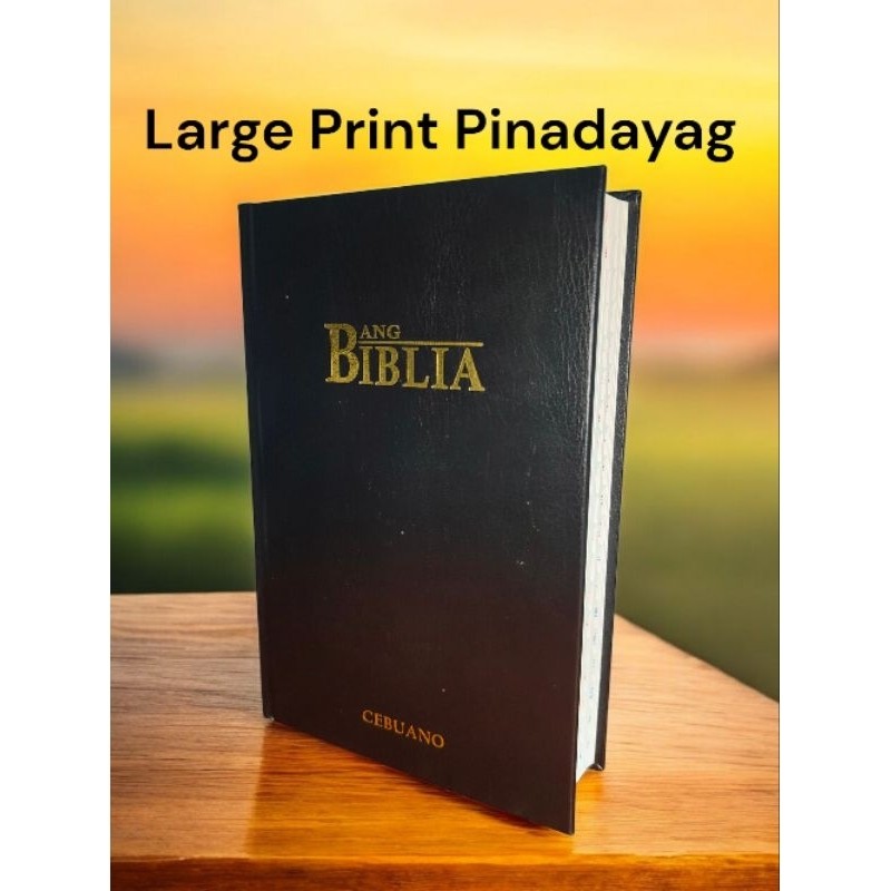 Large Print Pinadayag Cebuano Bible Ang Biblia Personal Size Hardbound ...